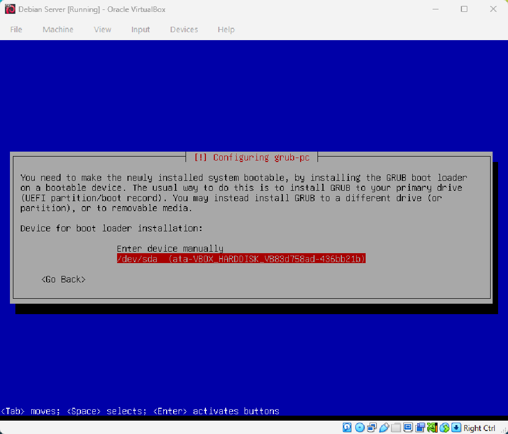 Installing Debian Linux Distribution